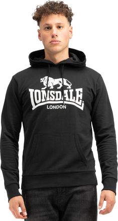 Lonsdale Herren Kapuzenpullover Fremington, Farbe:Black/White, Gr&ouml;&szlig;e:3XL