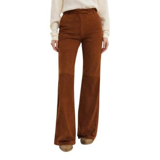1989 STUDIO Braune Regular Hose - - Trousers - Damen - Braun - S
