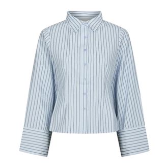 Neo Noir Hemd - - Blouses & Shirts - Damen - Blau - 2XL