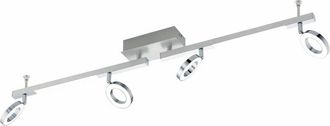 Eglo 4er led Spot Cardillio 1 alu-chrom 98,5 x 8,5 cm warmweiß Deckenleuchte - Eglo