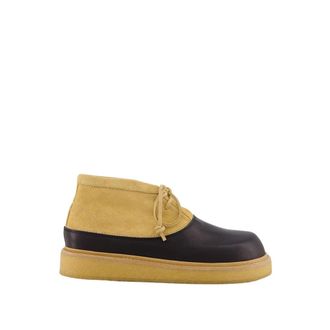 Marni Beige & Schwarzer Leder W&uuml;stenstiefel - - Shoes - Herren - Beige - 40 EU