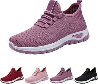 Generic Baskets tendance pour femme - Coupe large - Chaussures de sport confortables - Soutien de la vo&ucirc;te plantaire - En maille respirante - Chaussures ortho
