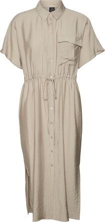 Vero Moda VMIRIS S/S Shirt Calf Dress WVN GA NOOS