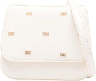 Elisabetta Franchi Femme, Sacs, Blanc, Taille: ONE Size Petit Sac Bandouli&egrave;re
