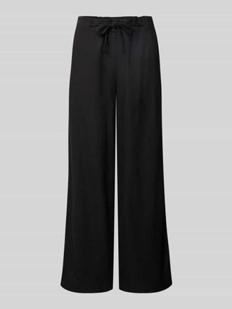 Christian Berg Stoffhose aus Leinen-Viskose-Mix mit Kordelzug