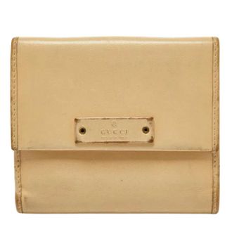 Gucci Pre-owned Cuir petite-maroquinerie - Femme - Pre-owned - Beige - Taille: ONE Size