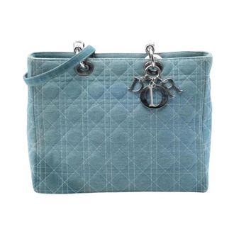 Dior Pre-owned Gesteppte Denim Handtasche - - Pre-owned - Damen - Blau - ONE SIZE