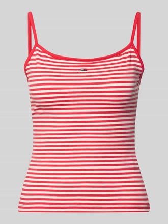 Tommy Jeans Slim Fit Tr&auml;gertop aus Baumwoll-Mix