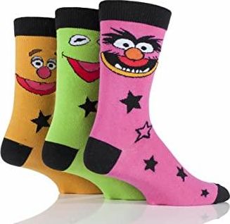 SockShop Femmes Muppets Chaussettes en Coton 3 Paires Assorti 37-42