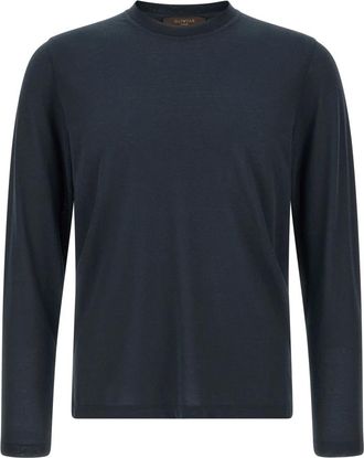Zanone Homme, Tops, Bleu, Taille: 2XL Ice Cotton T-Shirt