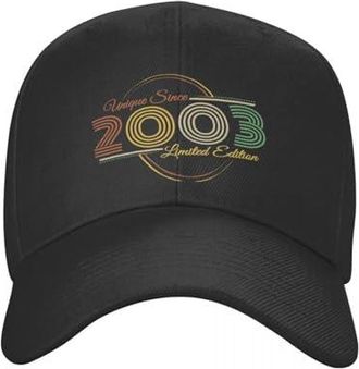 Generic Casquette de baseball personnalis&eacute;e unique depuis 2003 Casquette de baseball Protection solaire Hommes Femmes R&eacute;glable Trucker Chapeau Cadeau Printemp