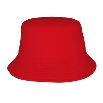 Generic Chapeau De Godet Image Rouge Uni Chapeaux De Soleil De Plage Respirant &Eacute;t&eacute; Bonnet De Soleil, pour Plage, Sports, De P&ecirc;che, 56-58cm