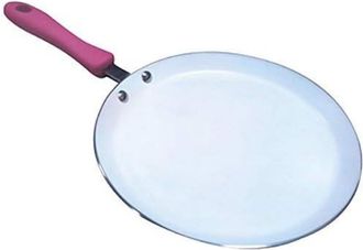 MSV 110440 Pfannkuchenpfanne mit Keramikbeschichtung 26 cm in Fuchsia, Aluminium, Mehrfarbig, 30 x 20 x 15 cm