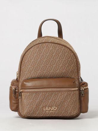 Liu Jo Polyester-Rucksack mit Jacquard-Monogramm und flachem Griff