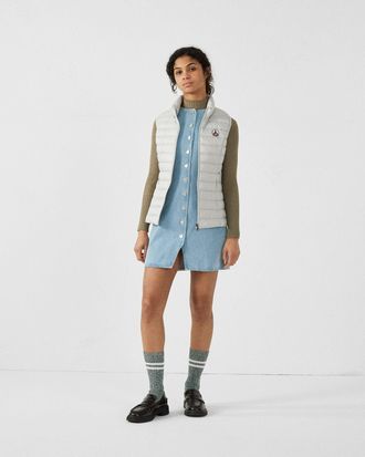 Jott Doudoune l&eacute;g&egrave;re sans manches Gris glace Seda - Taille XS