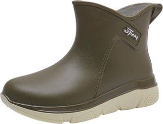Generic Bottes de pluie Chelsea pour femme - Bottes en caoutchouc respirantes - Antid&eacute;rapantes et confortables - Pour le jardin, le travail, la p&ecirc;che, le lava
