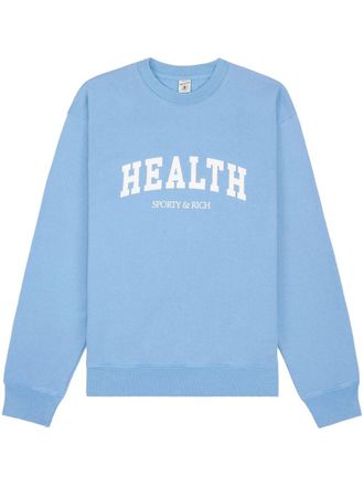 Sporty & Rich sweat Health en coton - Bleu