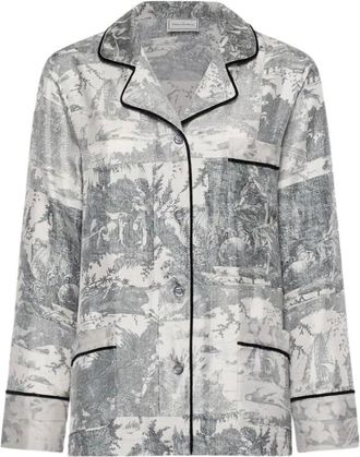 Pierre-Louis Mascia Femme, Blouses et Chemises, Gris, Taille: 40 FR Aloegum Chemise &agrave; Manches Longues