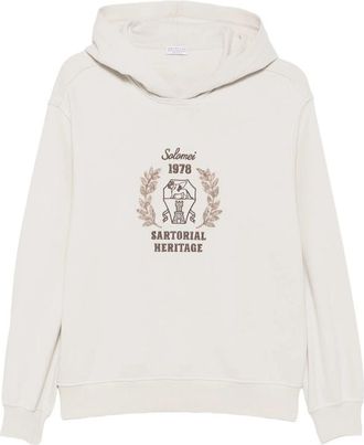 Brunello Cucinelli Logo-embroidered Sequin-embellished Hoodie