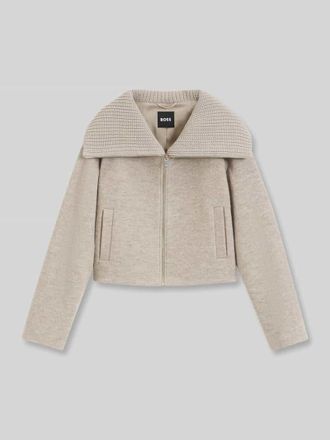 HUGO BOSS Loose Fit Hemdjacke aus reiner Schurwolle Modell Jolenya