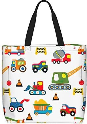 Generic Sac De Courses Voiture Color&eacute;e Sac De Shopping Avec Poign&eacute;es R&eacute;utilisable Sacs En Toile, Pour Shopping, Burea, Femmes, Filles