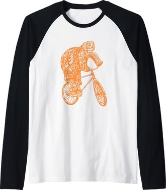 Seembo Turtle Cycling Bike Lustiges Biker Reptil Riding Cooles Fahrrad Raglan