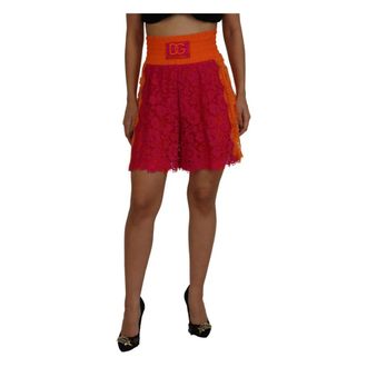 Dolce & Gabbana High Waist Shorts - - Shorts - Damen - Rosa - S