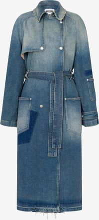 Moschino Trench en denim - Bleu