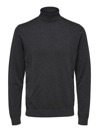 Selected Herren SLHBERG ROLL Neck B NOOS 16074684, Antracit/Melange, XXL