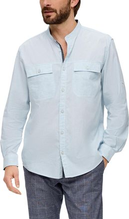 s.Oliver Regular: Hemd mit Stehkragen