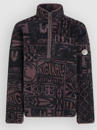 O'Neill ORiginals Half-Zip Fleece Pullover purple stamps