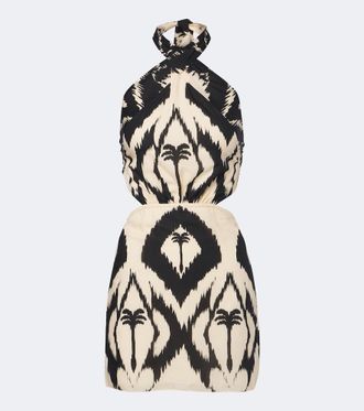 Johanna Ortiz Bedrucktes Minikleid aus Baumwolle