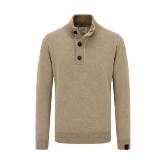 Bob Pullover mit hohem Kragen - - Knitwear - Herren - Beige - M