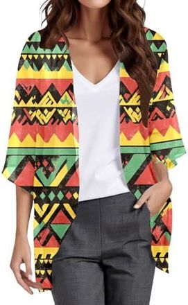 Generic Robes boh&egrave;me pour femmes, t-shirt grande taille, tenue africaine, t-shirt midi surdimensionn&eacute; avec poche, 2026, jaune, XXL