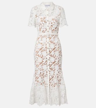 Self Portrait Hemdblusenkleid aus Spitze