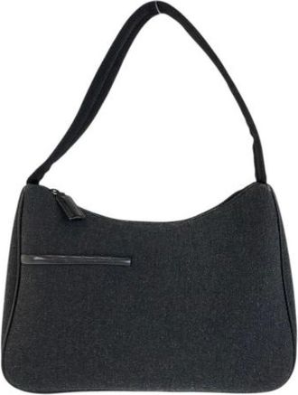 Prada Sac &agrave; main en laine et nylon Pre-owned - Femme - Pre-owned - Noir - Taille: ONE Size