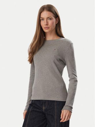 Tommy Hilfiger Bluse Cody WW0WW53689 Grau Slim Fit