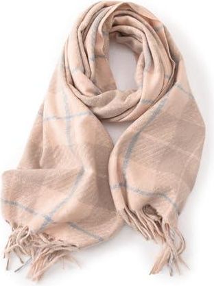 Generic &Eacute;charpe chaude en imitation laine ray&eacute;e pour femme et homme - Style d&eacute;contract&eacute; et tendance, kaki, Taille unique