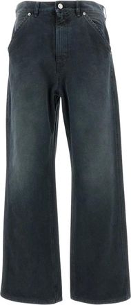 Marni Homme, Jeans, Noir, Taille: S Pantalon en toile avec &eacute;cusson drapeau