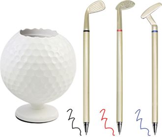 Generico Stifthalter | Lustige rutschfeste Aufbewahrung aus PU-Leder, Golfball-Organizer - f&uuml;r Geburtstag, Abschlussfeier, Valentinstag, Golfer und Freund