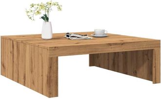 vidaXL Vidaxl - Table basse ch&ecirc;ne artisanal 100x100x35 cm bois ding&eacute;nierie