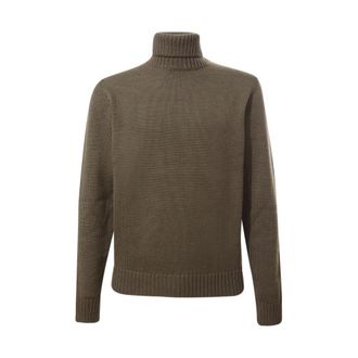 Zanone Gr&uuml;ner Merinowolle Rollkragenpullover - - Knitwear - Herren - Gr&uuml;n - 3XL