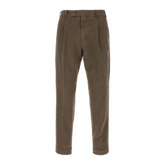 Pantaloni Torino Schlanke Gabardine Cropped-Hose - - Trousers - Herren - Braun - S