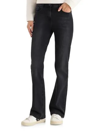Cecil 3817423 Jeans Bootcut Noir D&eacute;lav&eacute;, 31 W x 30 L Femme