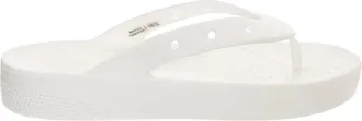 Crocs Femme, Chaussures, Blanc, Taille: 43 EU Classic Platform Flip