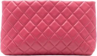 Chanel Pre-owned Sac &agrave; main matelass&eacute; en cuir dagneau - Femme - Pre-owned - Rose - Taille: ONE Size