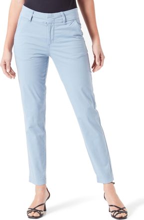 Part Two Part Two Damen Womens Trousers Slim Fit Cropped Length High-Waisted Regular Waistband Hose, Faded Denim