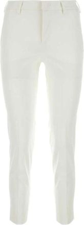 Pantaloni Torino Femme, Pantalons, Blanc, Taille: 50 FR Cropped Pantalons