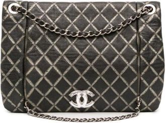 Chanel Sac bandouli&egrave;re matelass&eacute; Pre-owned - Femme - Pre-owned - Noir - Taille: ONE Size