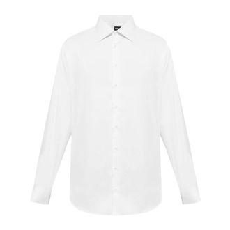 Giorgio Armani Klassisches Button-Down-Hemd - - Shirts - Herren - Wei&szlig; - 3XL